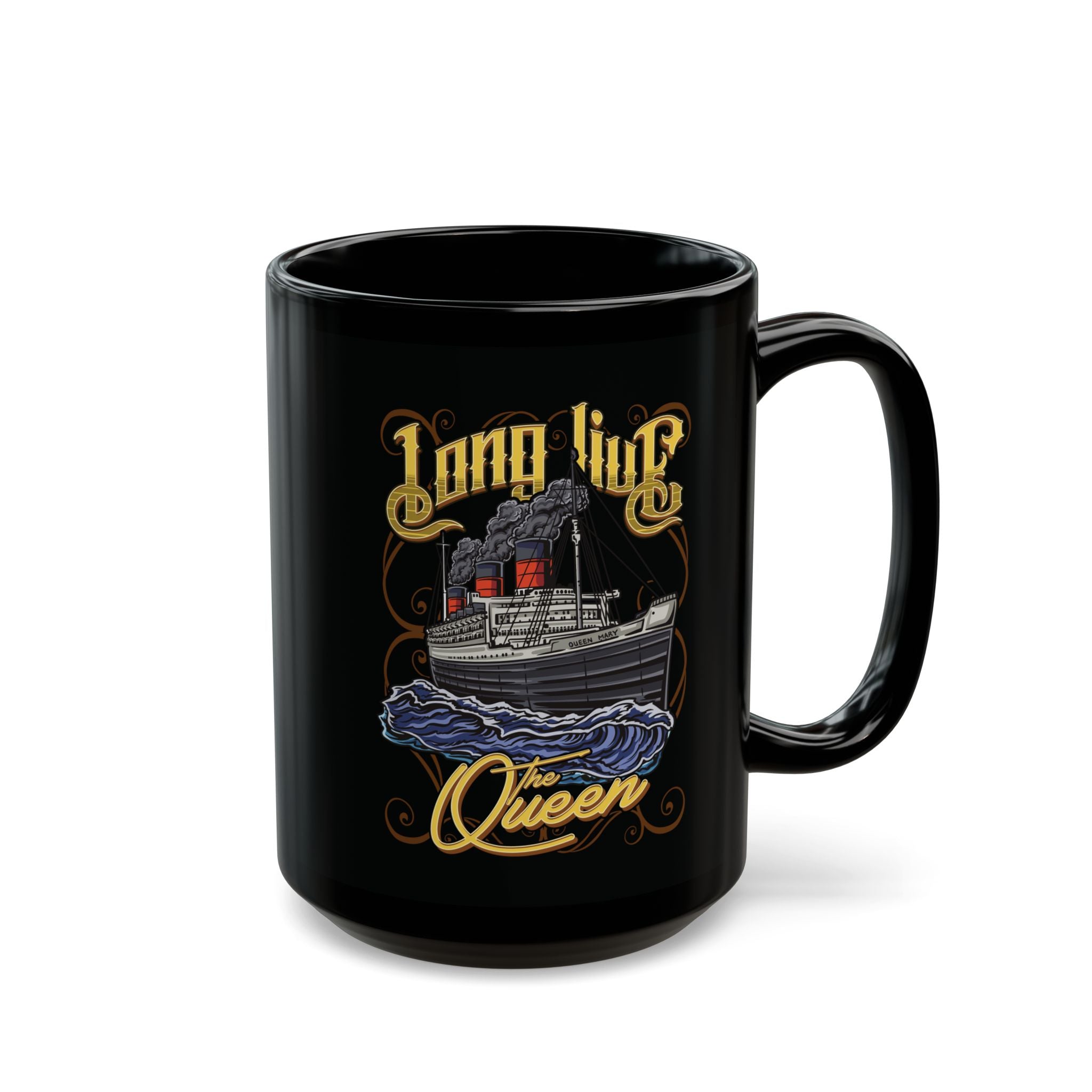 Long Live the Queen Black Mug (15oz) – The History Chaser