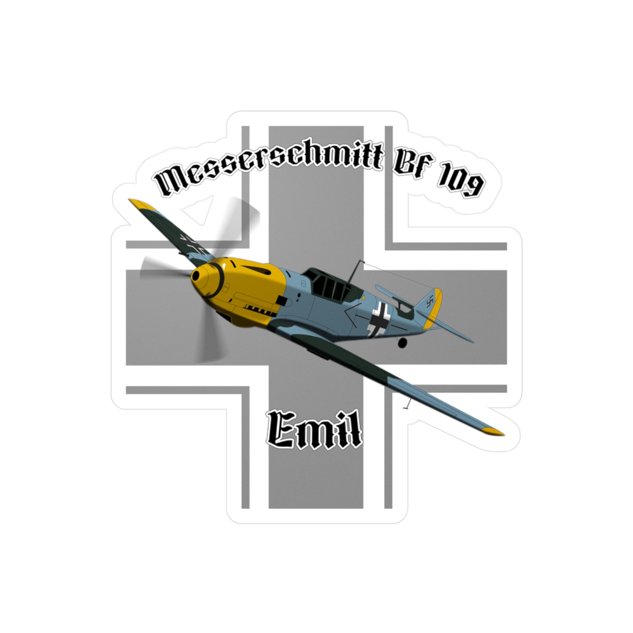 Messerschmitt BF-109 Emil Sticker | Perfect for Aircraft Enthusiasts ...