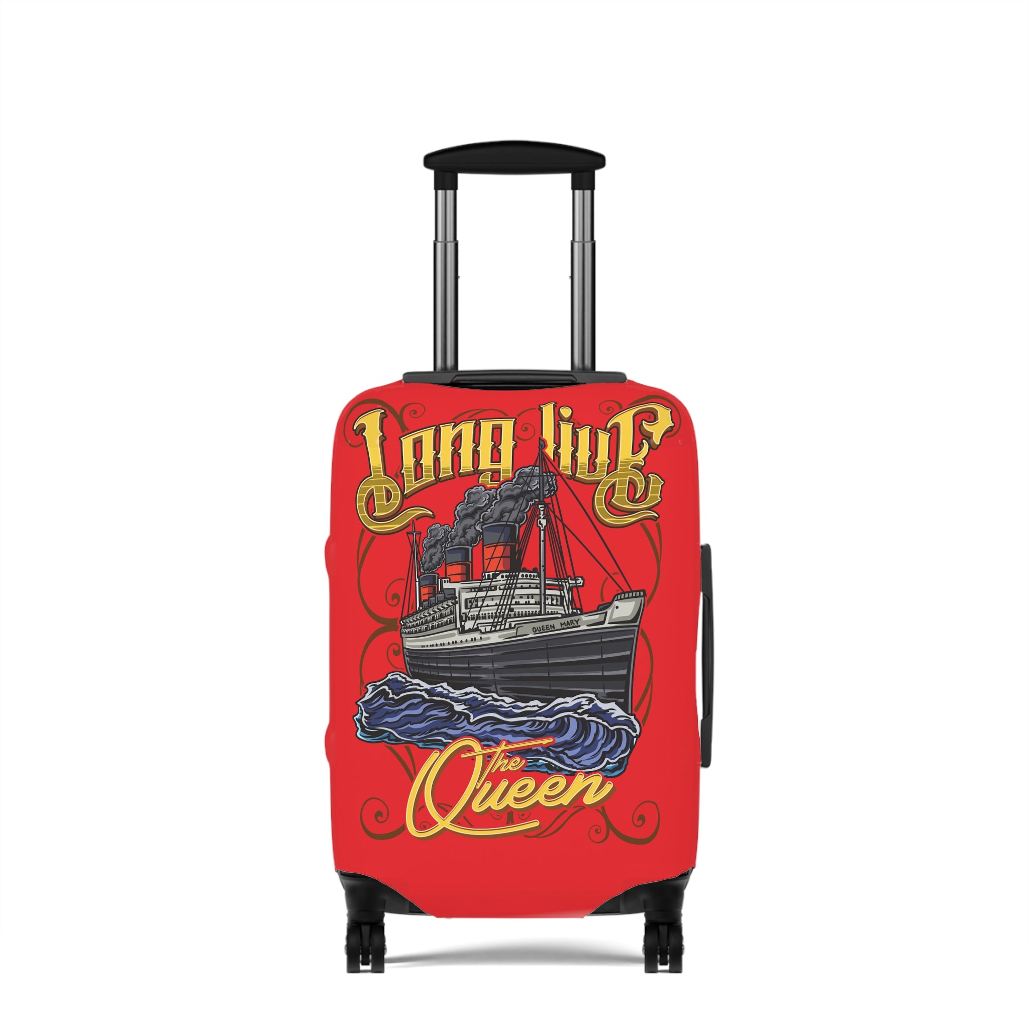 Long Live the Queen Luggage Cover (Red) – The History Chaser