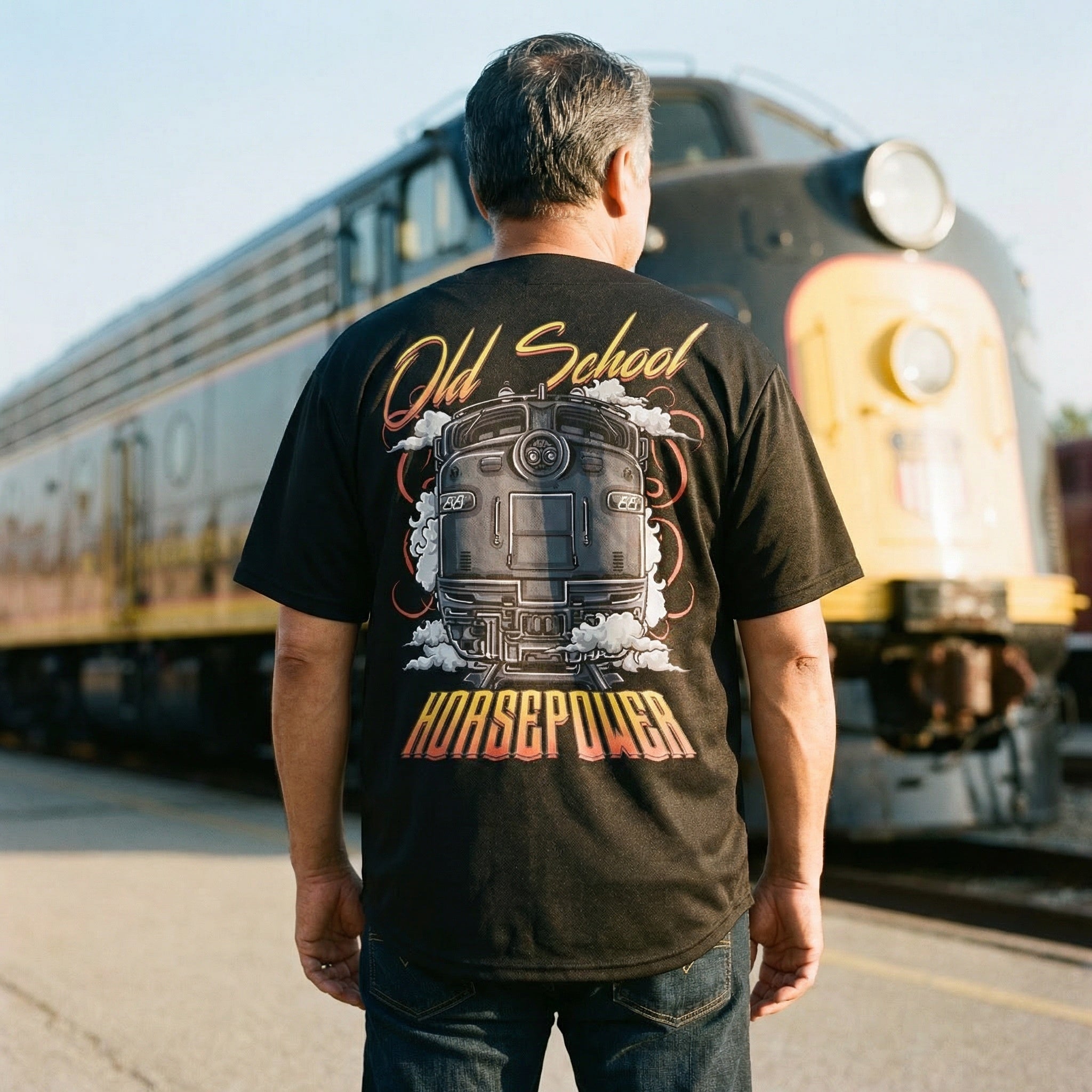 E8 locomotive tribute Men's Baseball Jersey – The History Chaser